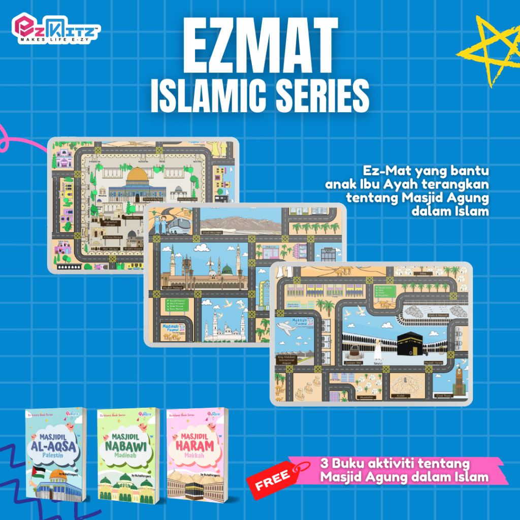 Ez-Mat Mosque (Kombo 3 Mat) - EzKitz by NuhaKids